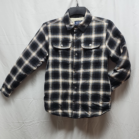Place | Jackets & Coats | Place Kids Plaid Jacket Black And White ...